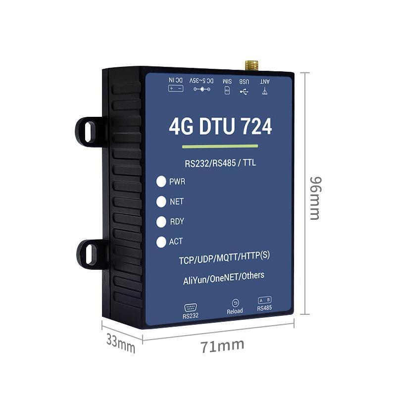Промышленный 4G DTU модем со слотом для sim-карты RS232 RS485 MQTT TCP UDP GPRS DTU